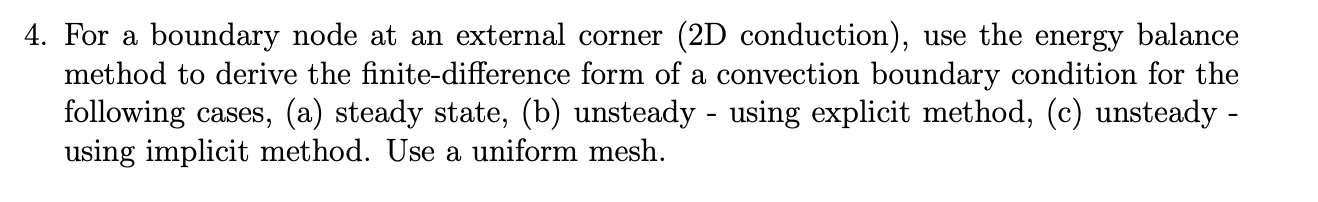 4 For A Boundary Node At An External Corner 2d