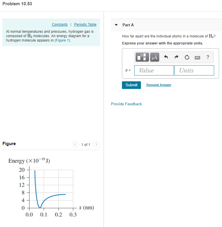 Solved Problem 10.53 Constants| Periodic Table Part A At | Chegg.com