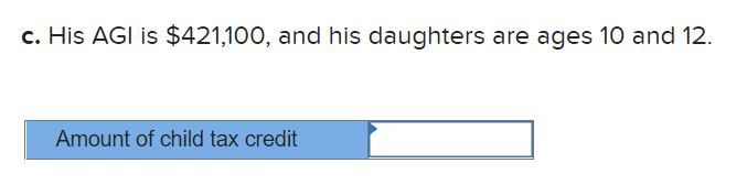 Solved EXHIBIT 8-8 Child Tax Credit Phase-Out Threshold | Chegg.com