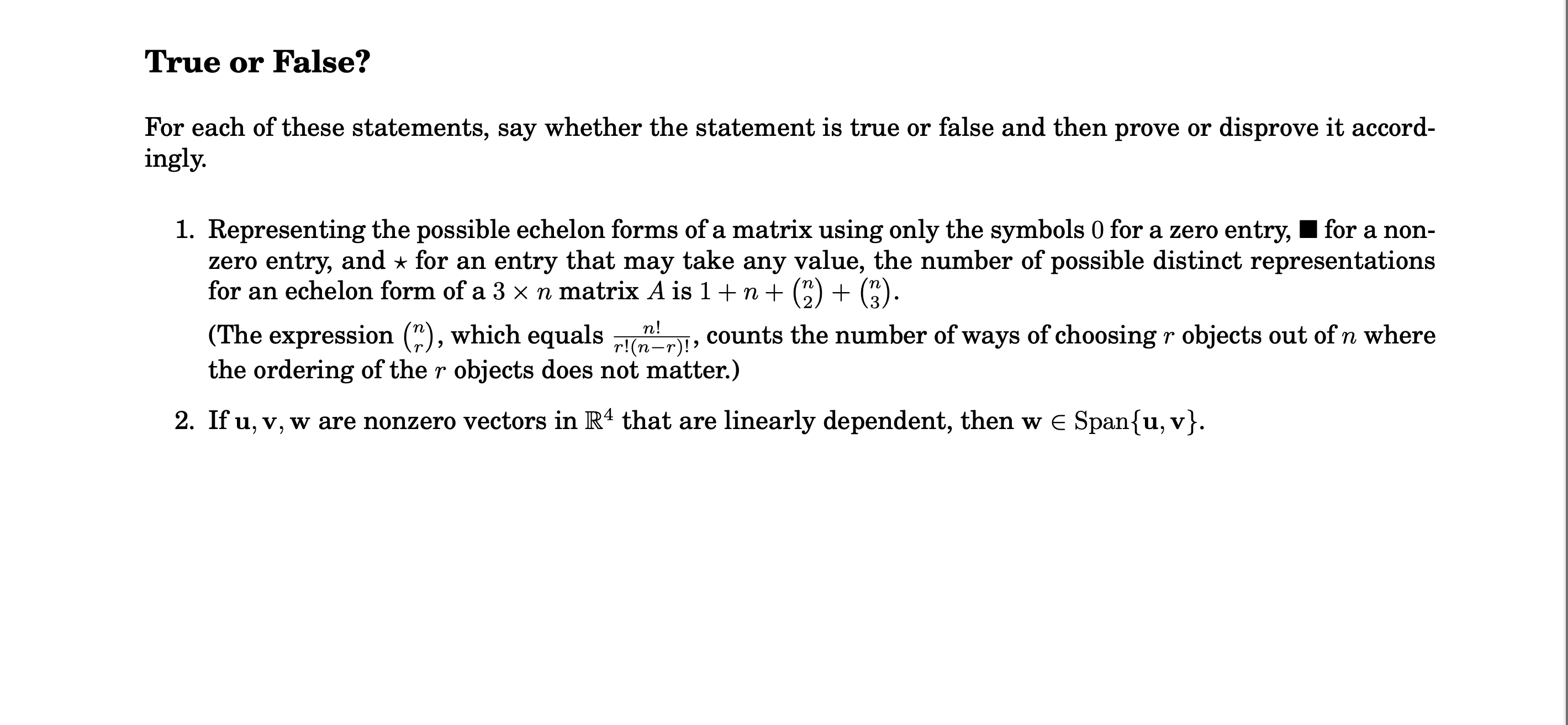 Solved A proof of a true statement is a convincing argument | Chegg.com