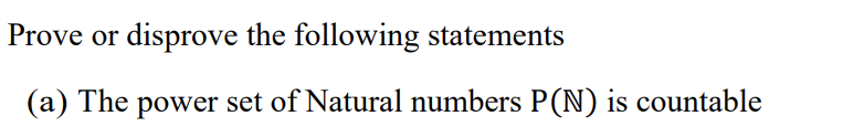 Solved Prove or disprove the following statements (a) The | Chegg.com