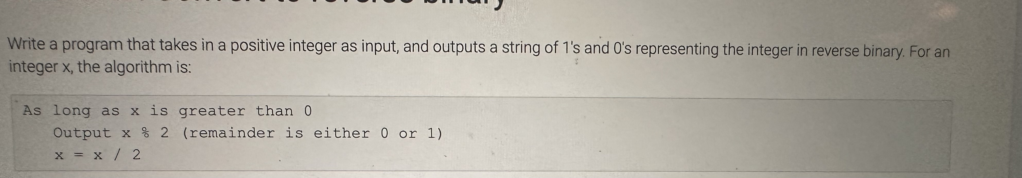 Solved Write a program that takes in a positive integer as | Chegg.com