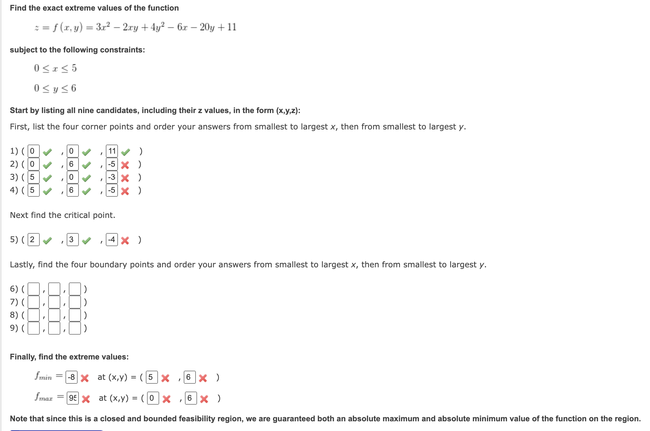 Solved Find the exact extreme values of the function | Chegg.com