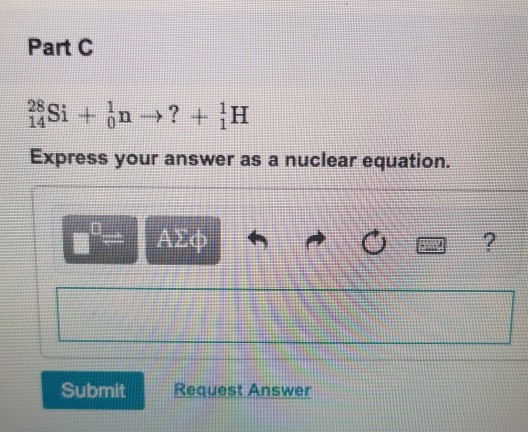 Solved Part A Express your answer as a nuclear equation. 圏? | Chegg.com