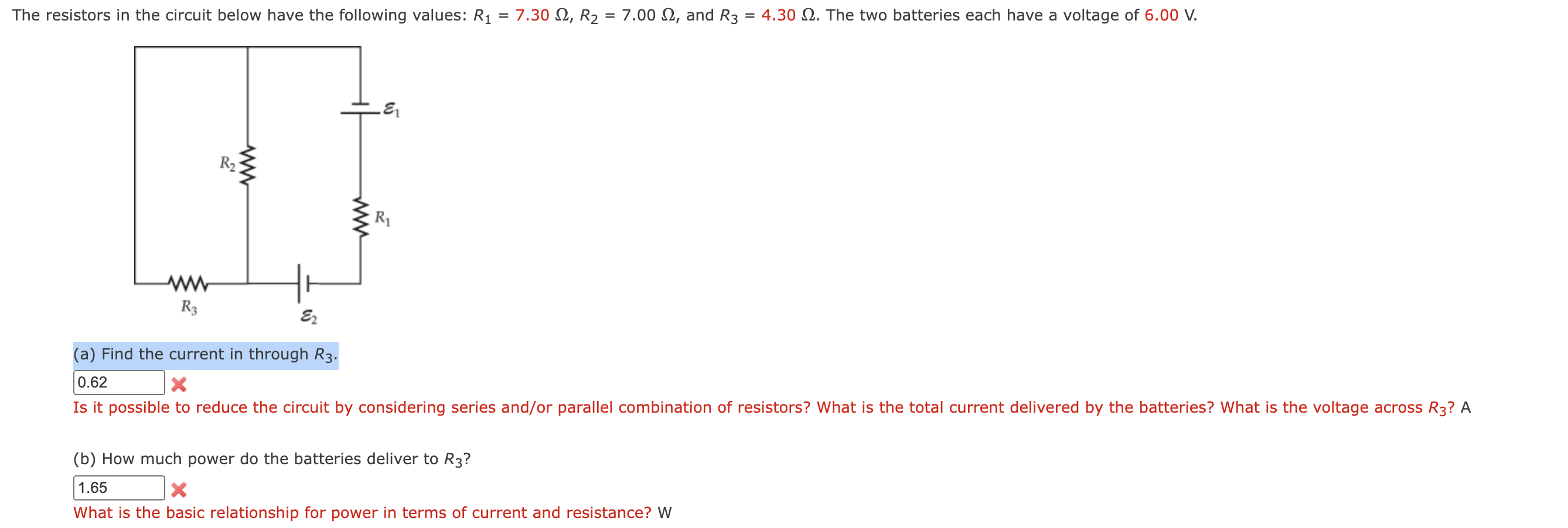 Solved e resistors in the circuit below have the following | Chegg.com
