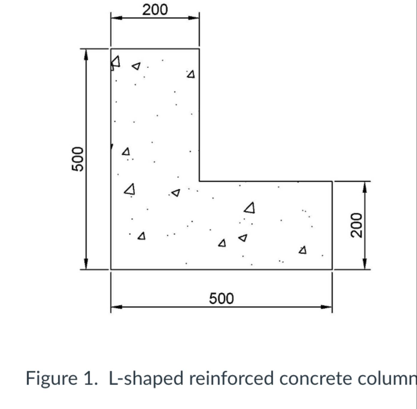 A reinforced concrete column with an L-shaped | Chegg.com