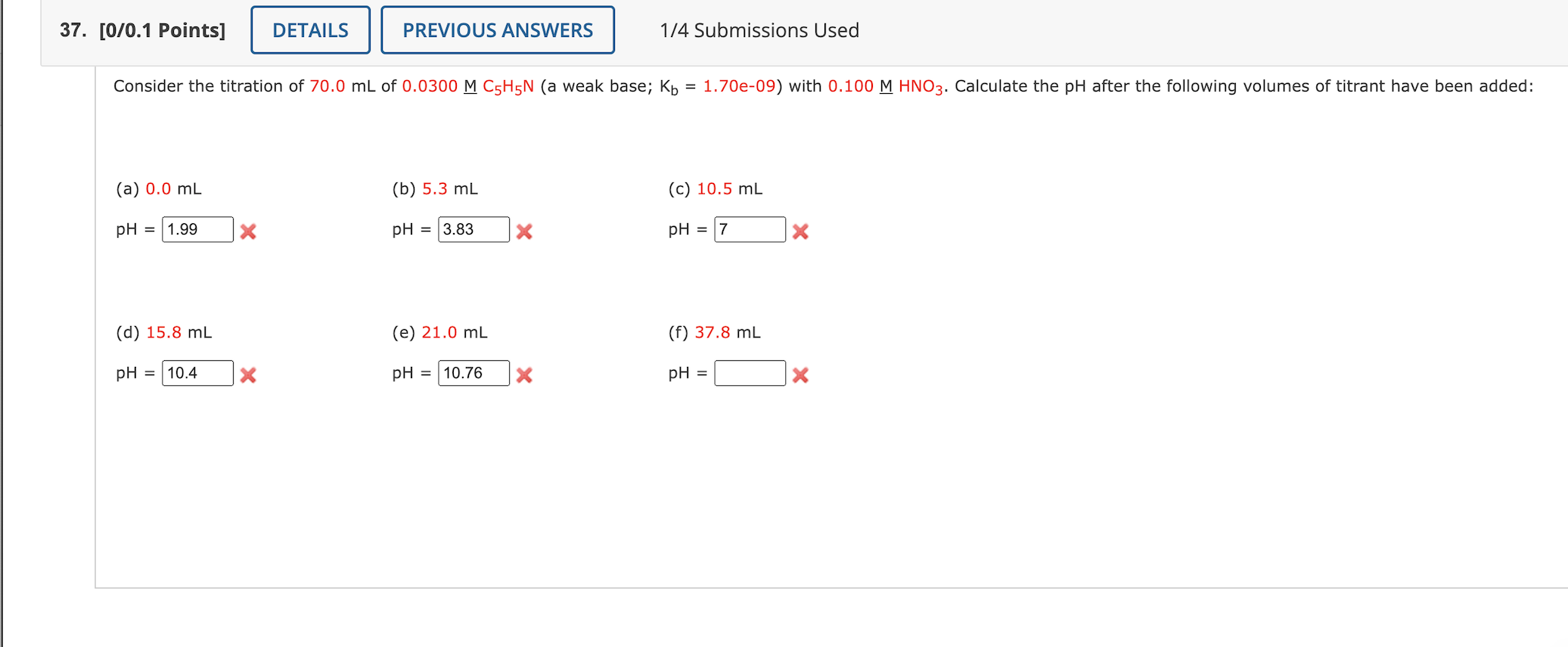 Solved 37. [0/0.1 Points] 1/4 Submissions Used Consider the | Chegg.com