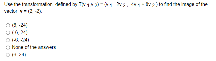 Solved Use the transformation defined by | Chegg.com