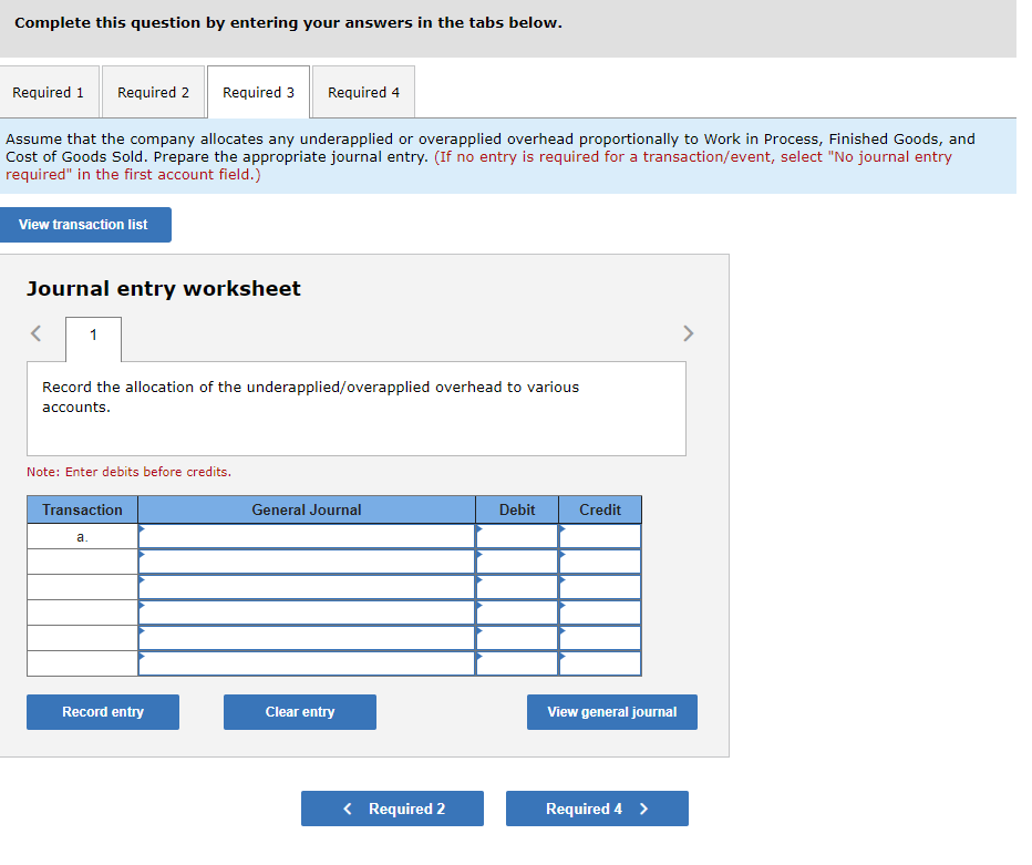 Solved Problem 3-12 (Static) Predetermined Overhead Rate; | Chegg.com