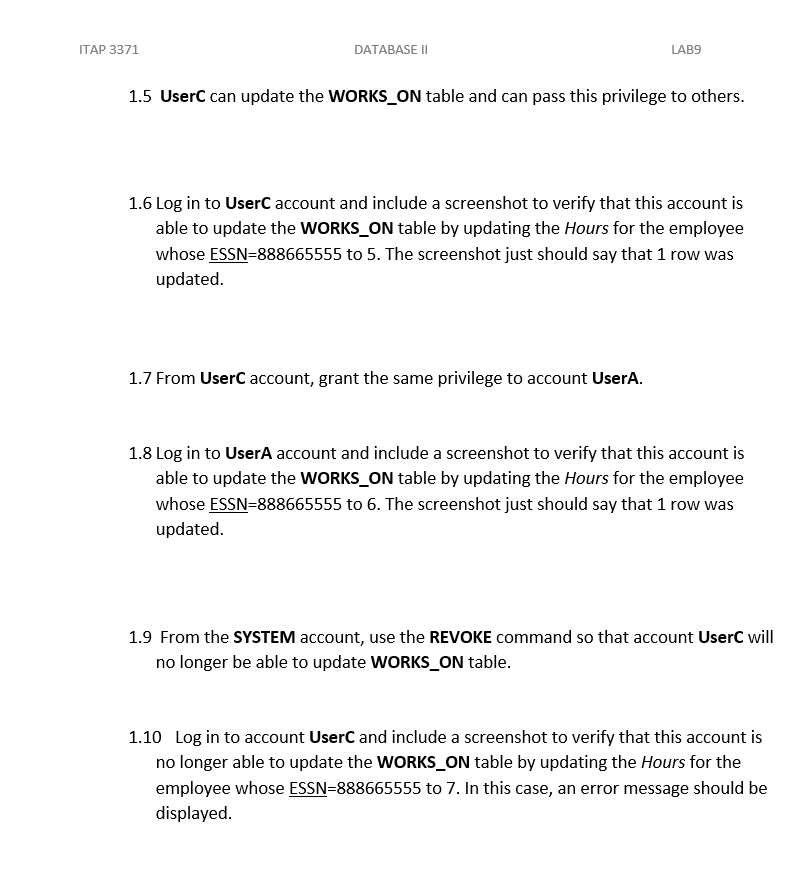 Solved Instructions: Make sure you have Oracle installed on | Chegg.com