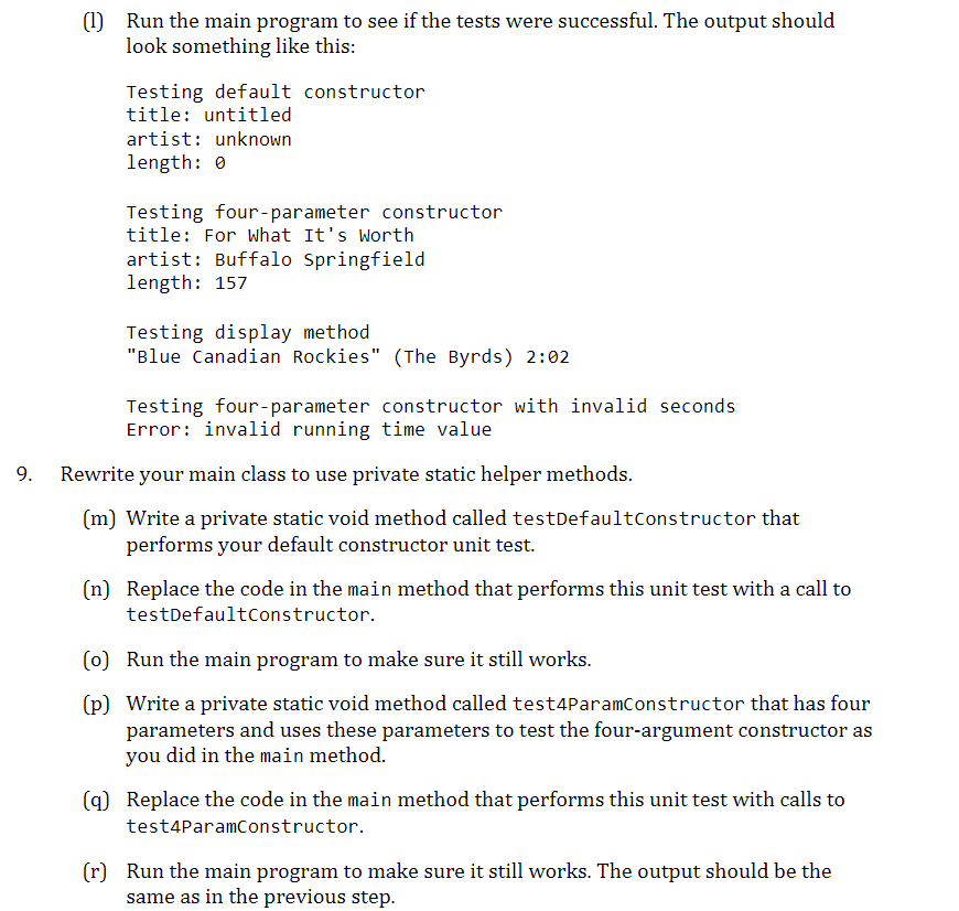 Solved Learning Outcomes Add Constructors To A Class Use