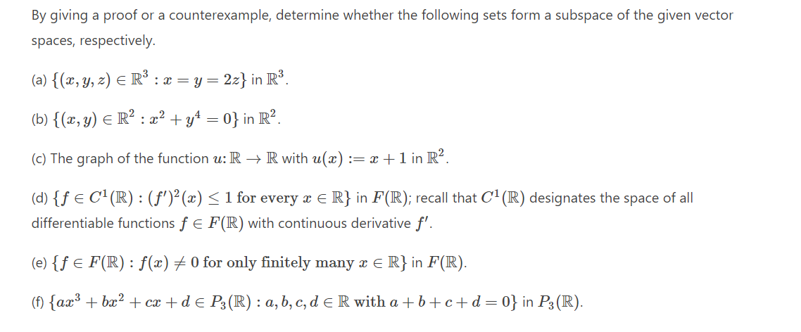 Solved By giving a proof or a counterexample, determine | Chegg.com