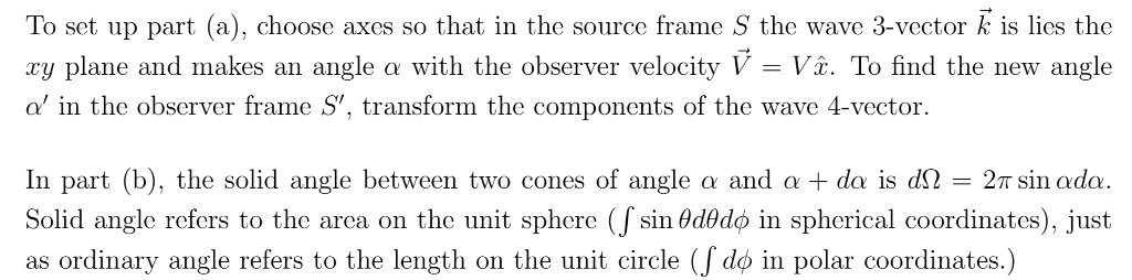 Solved 17. [C] Relativistic Beaming A body emits photons of | Chegg.com