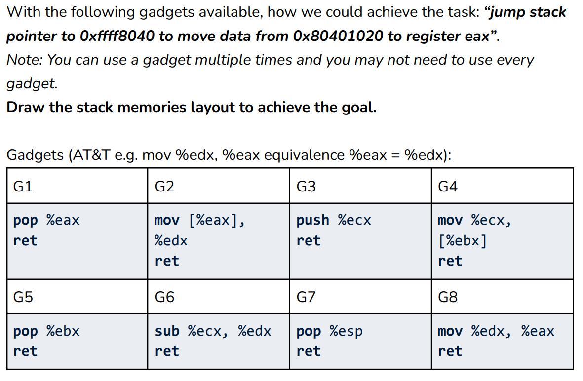 With the following gadgets available, how we could | Chegg.com