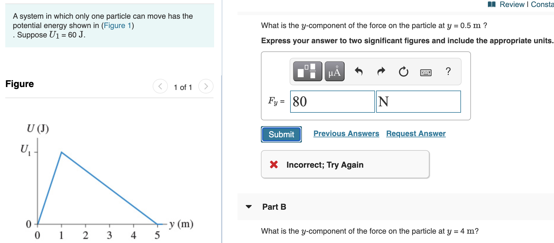 Solved II Review Consta A system in which only one particle | Chegg.com