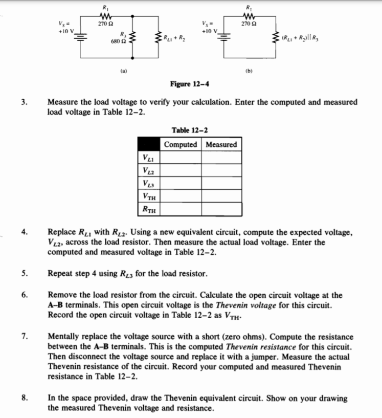 Solved R w RTH Look in from the output terminals. VTH VTH - | Chegg.com