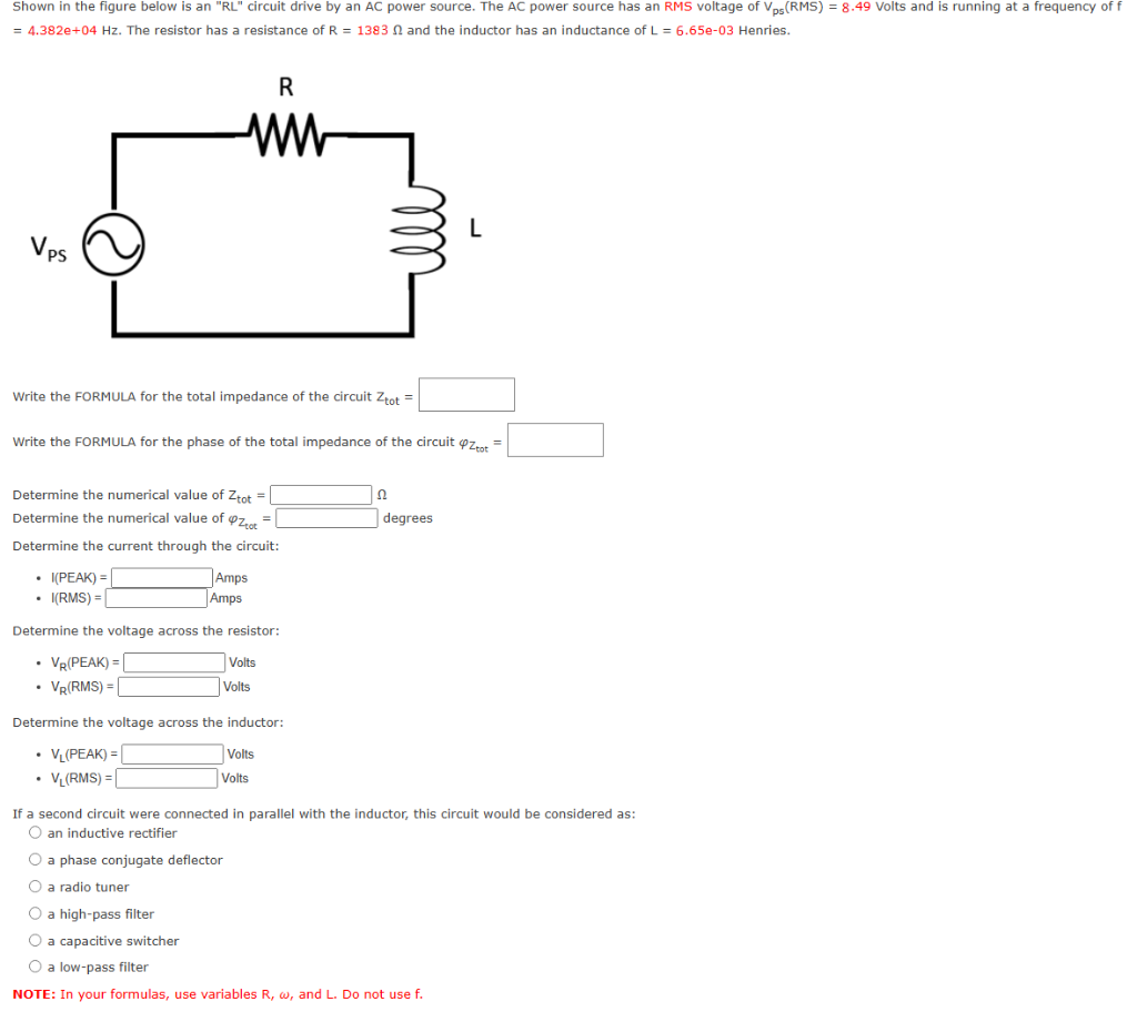 Shown in the figure below is an "RL" circuit drive by | Chegg.com
