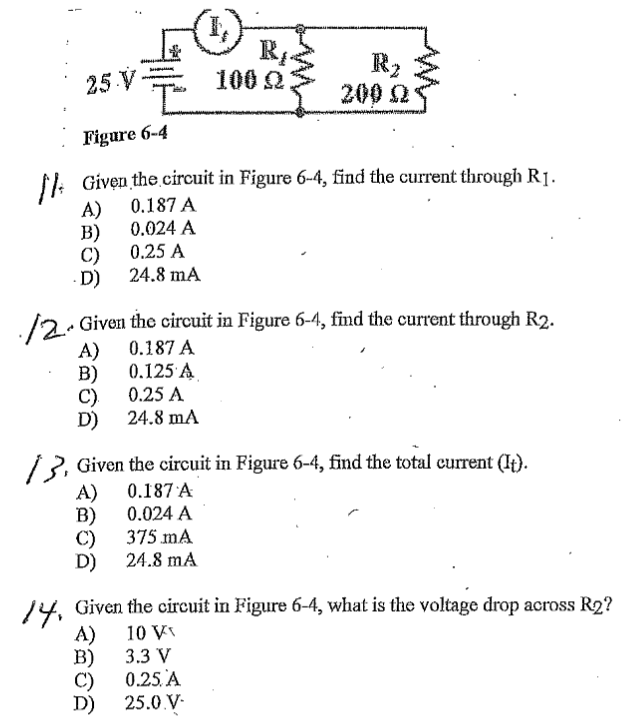 Solved I1 Given The Circuit In Figure 6 4 Find The Current
