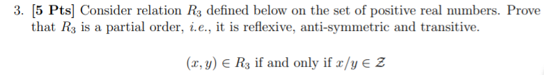 Solved 3. 5 Pts] Consider relation R3 defined below on the | Chegg.com