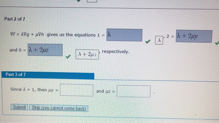 Solved Tutorial Exercise Use Lagrange multipliers to find | Chegg.com Solved Tutorial Exercise Use Lagrange multipliers to find | Chegg.com
