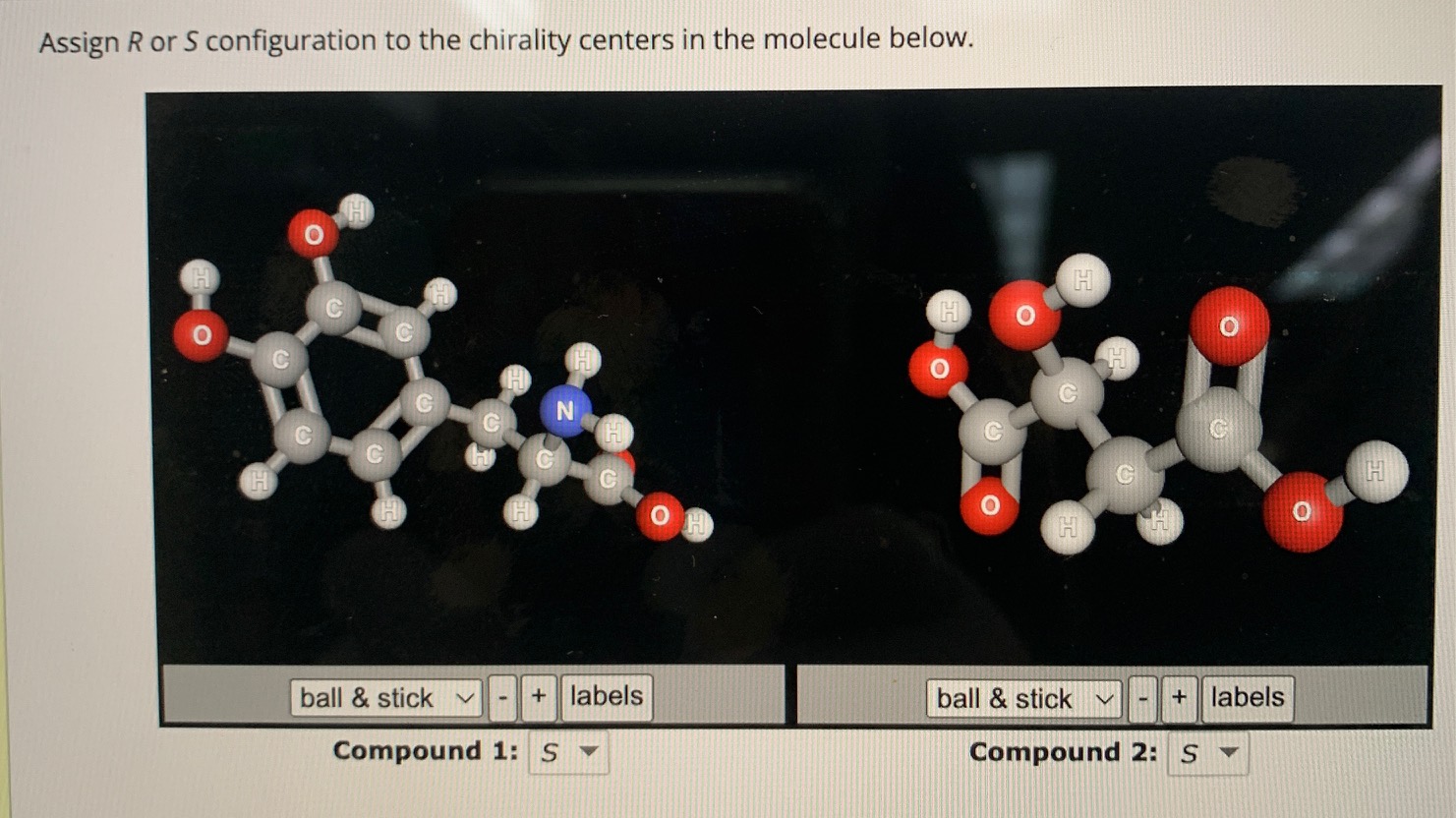Solved Assign R ﻿or S ﻿configurations | Chegg.com
