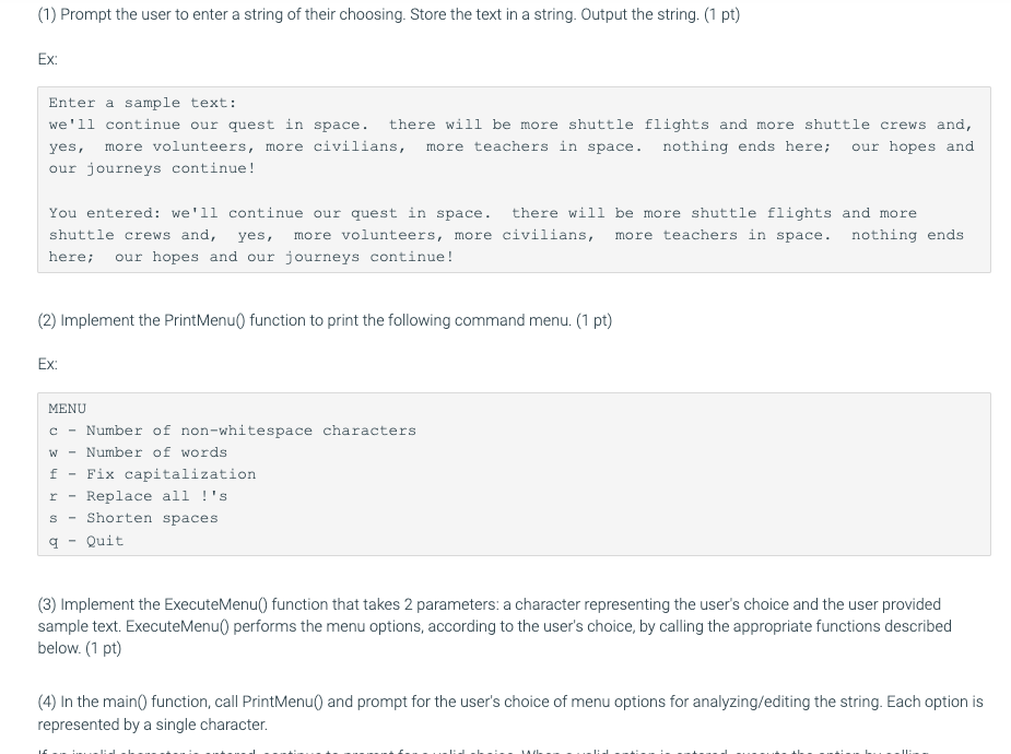 EX. Enter a sample text: we' 1 continue our quest in | Chegg.com