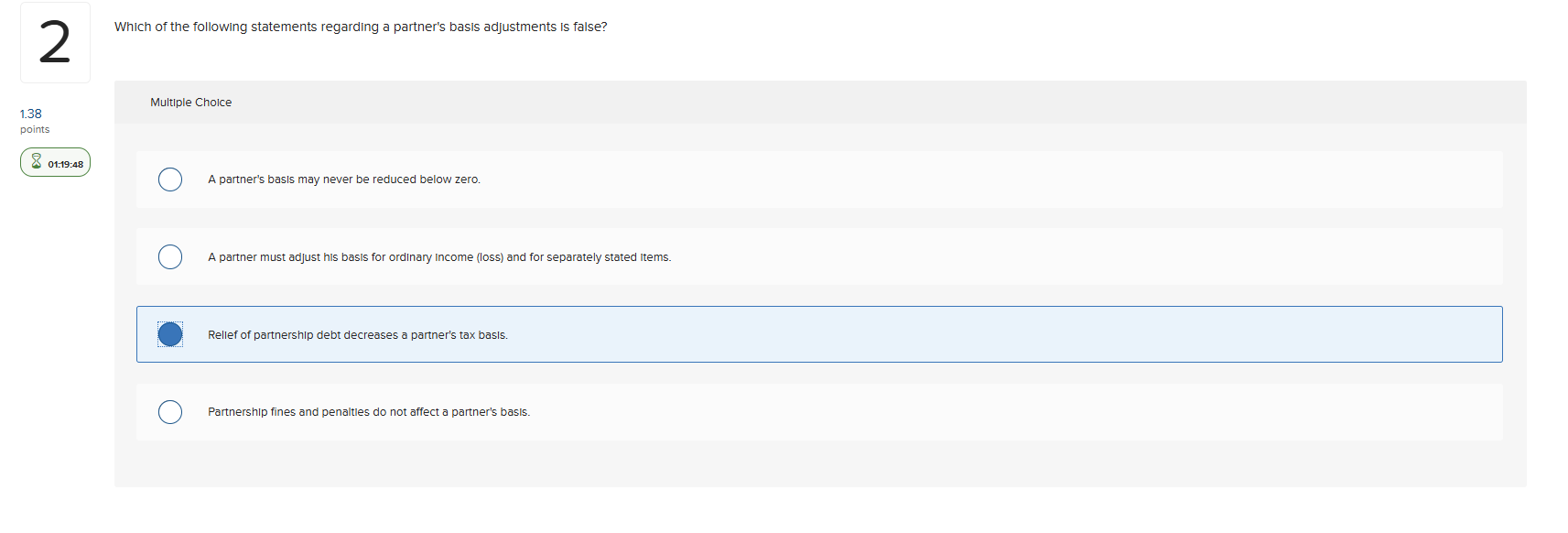Solved Which of the following statements regarding a | Chegg.com