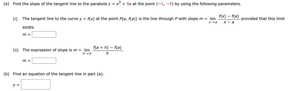 Solved (a) Find the slope of the tangent line to the | Chegg.com