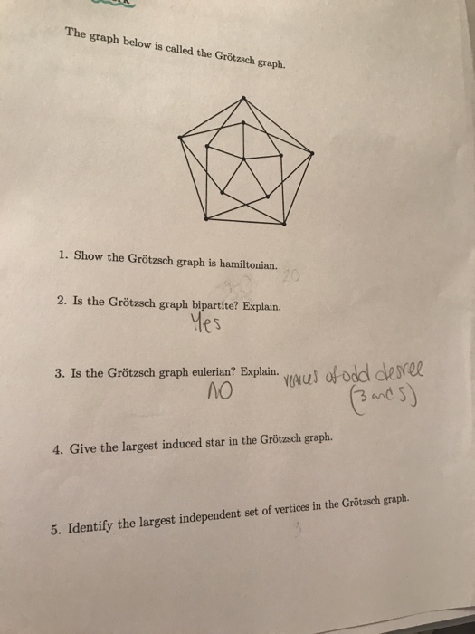 Solved Graph Theory Eulerian Graphs and Hamiltonian Graphs | Chegg.com