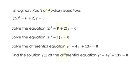 Solved Subject: Differential equations Find the general | Chegg.com