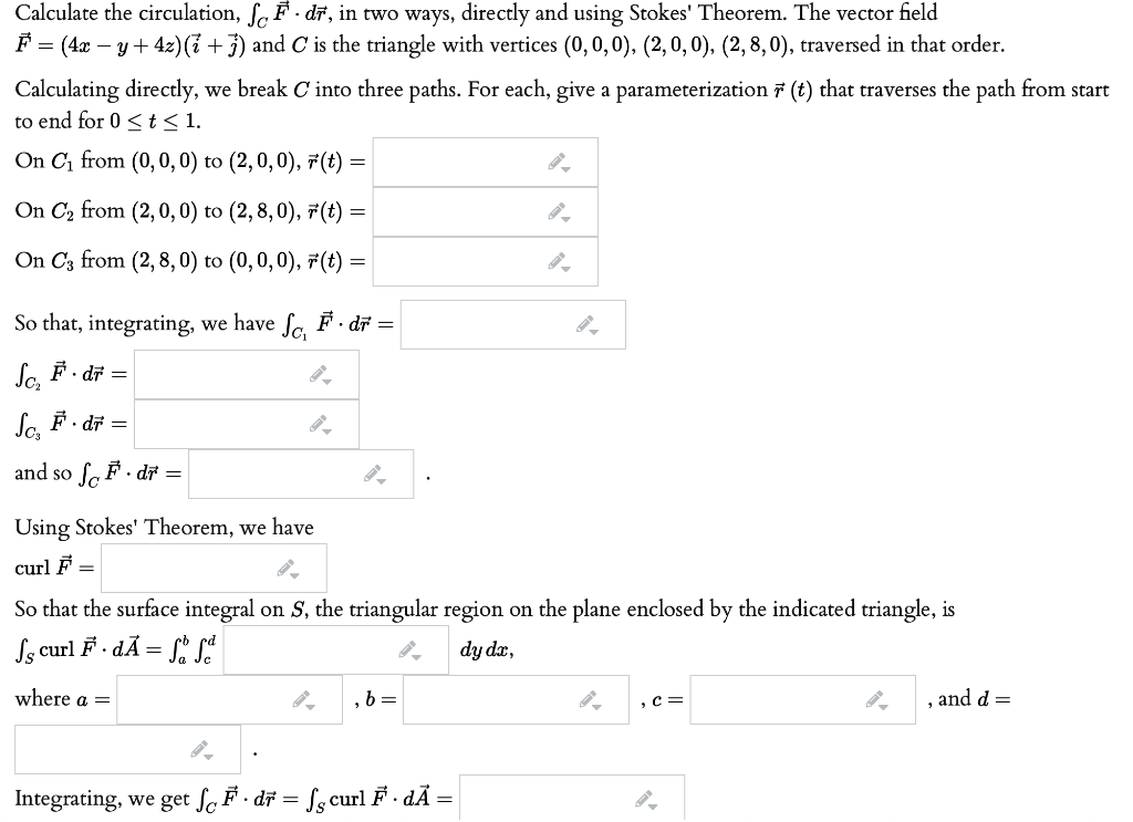 Solved Calculate the circulation, ScF.di, in two ways, | Chegg.com
