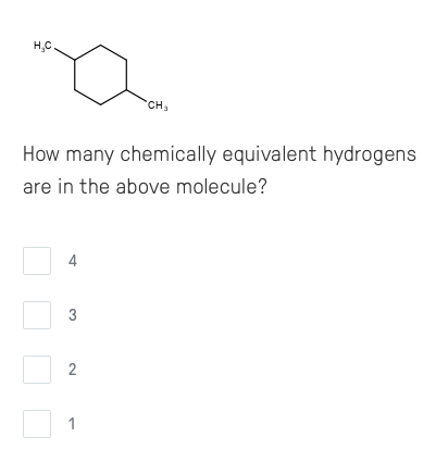 Solved How many chemically equivalent hydrogens are in the | Chegg.com