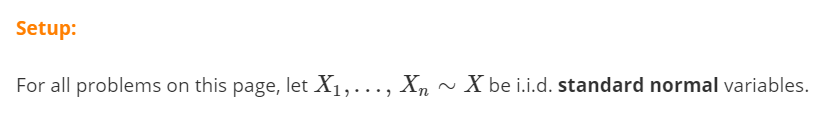 Solved Setup: X be i.i.d. standard normal variables. For all | Chegg.com