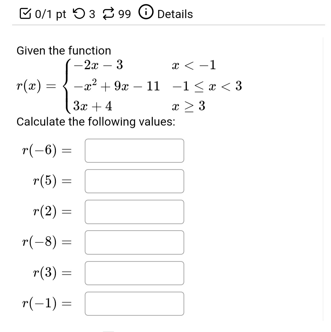 Solved Given the function | Chegg.com
