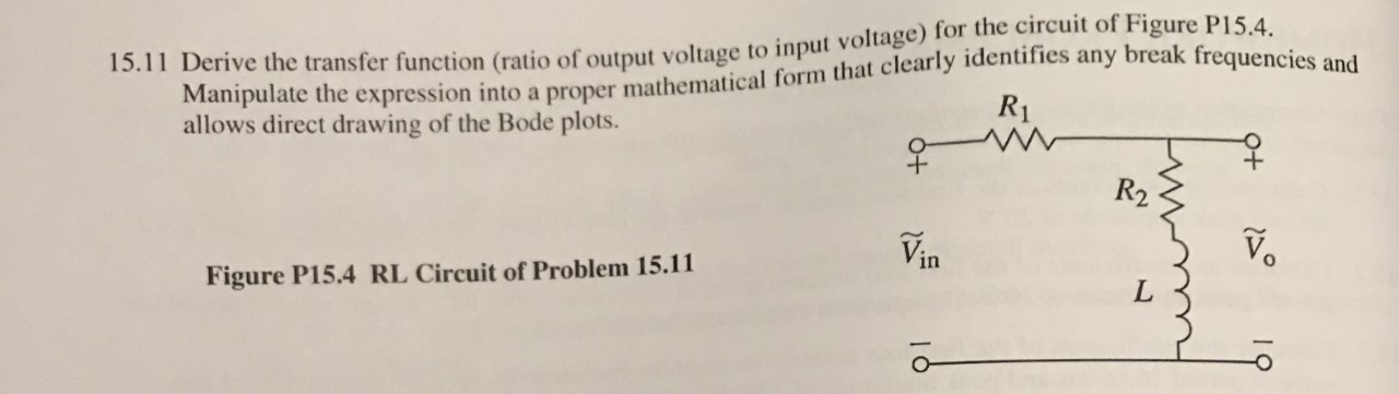 Solved out voltage) for the circuit of Figure P15.4 15.11 | Chegg.com