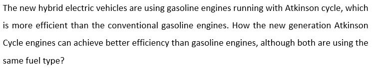 [Solved]: The new hybrid electric vehicles are using gasol