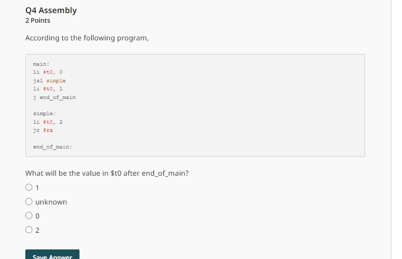 Solved Q4 Assembly 2 Points According to the following | Chegg.com