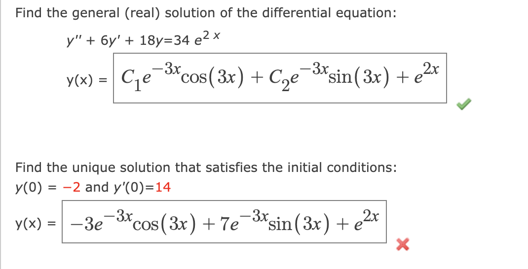 Find the general (real) ﻿solution of the differential | Chegg.com