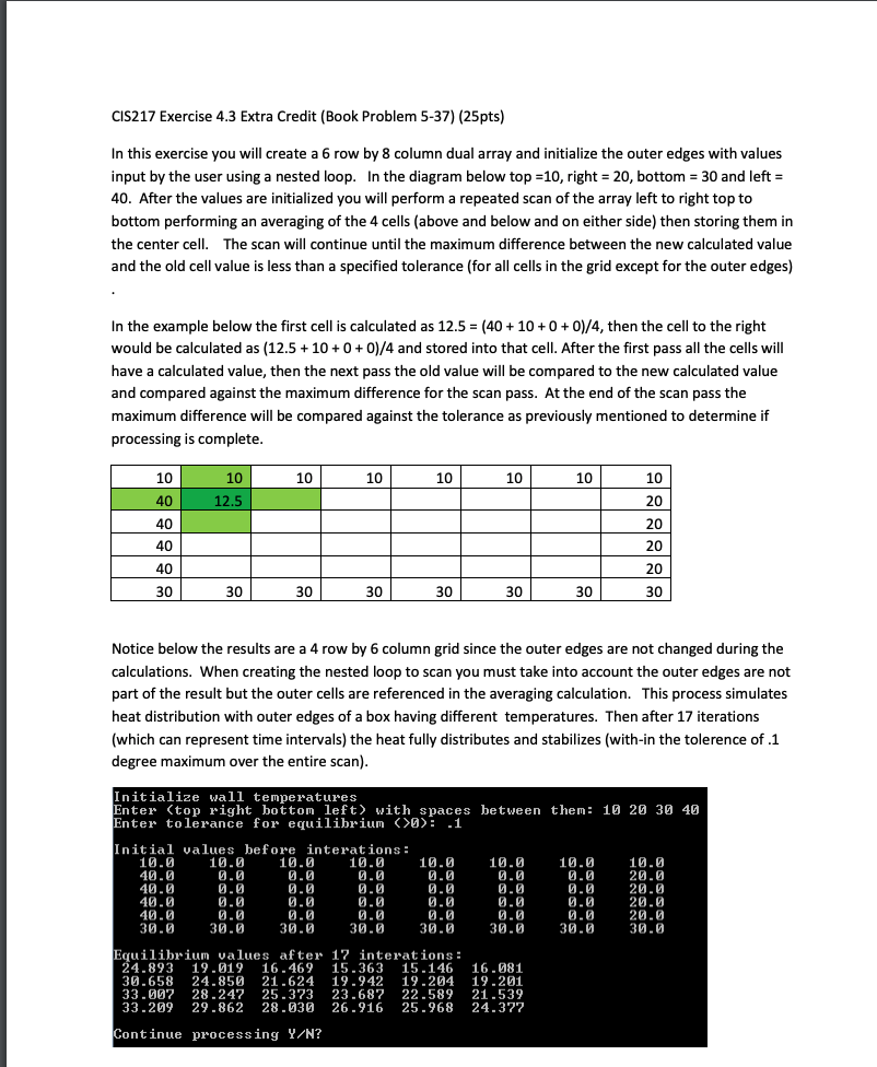 Solved CIS217 Exercise 4.3 Extra Credit (Book Problem 5-37) | Chegg.com