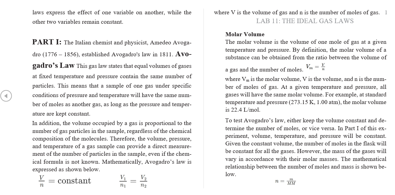 Solved OBJECTIVES •Learn applications of the Ideal Gas Laws. | Chegg.com