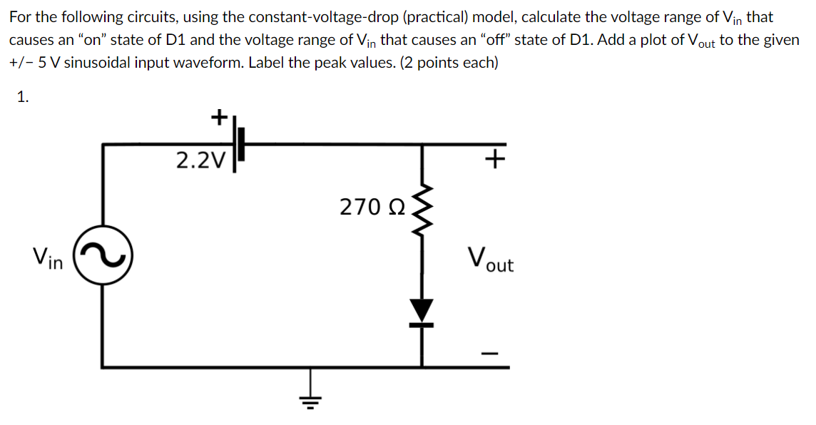 Solved For the following circuits, using the | Chegg.com