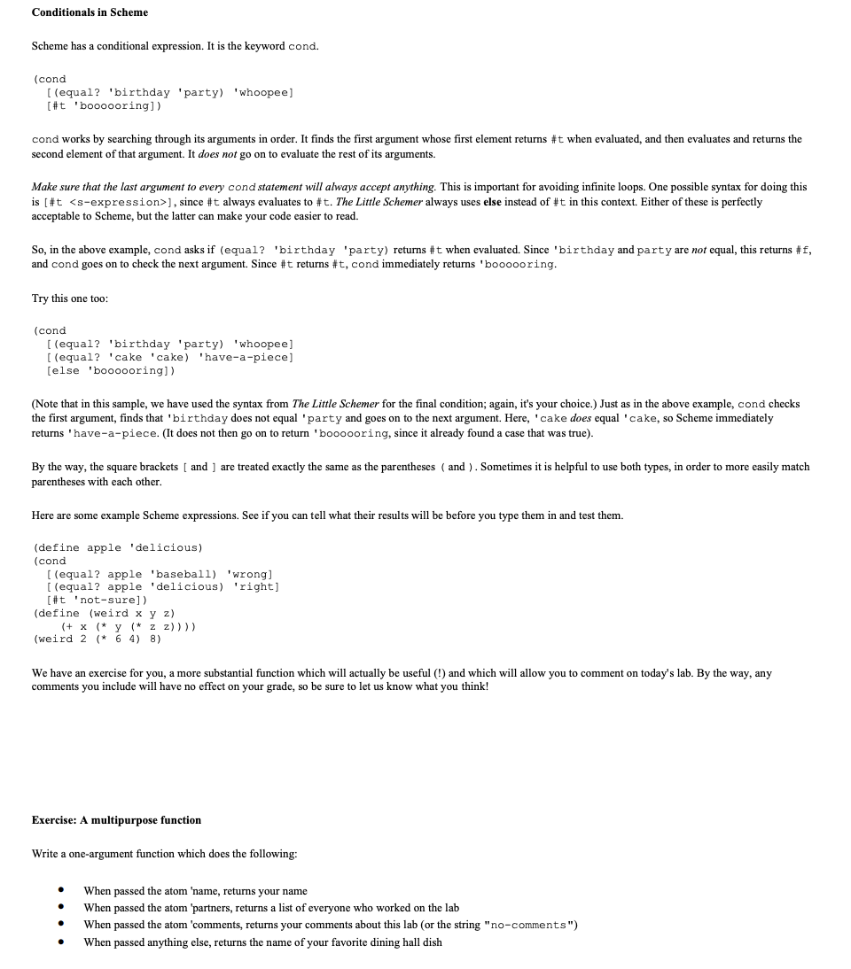 Solved 1 - Hi! I need assistance with a Scheme Programming | Chegg.com