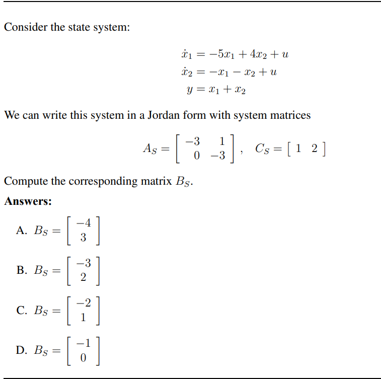 Solved Consider the state system: | Chegg.com