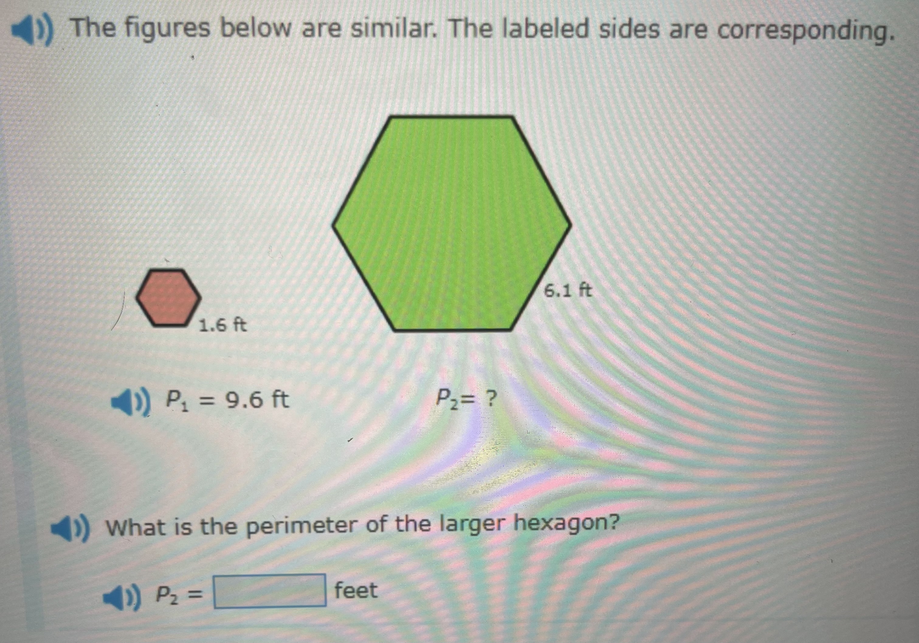 Solved The figures below are similar. The labeled sides are | Chegg.com