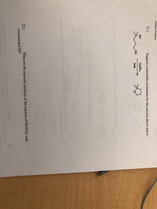 Solved 21.) Suggest a reasonable mechanism for the reaction | Chegg.com