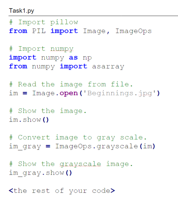Solved - Display the clockwise rotated image on the screen. | Chegg.com