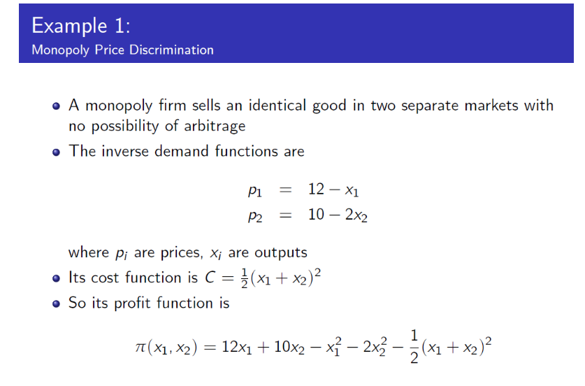 Solved Example 1: Monopoly Price Discrimination • A monopoly | Chegg.com