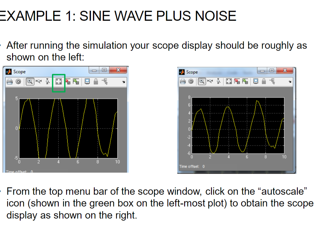 Solved . Modify the simulation built for Example 1 (Sine | Chegg.com