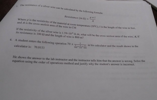 Solved Exercise 1.6 – Solving for unknown variables Given | Chegg.com