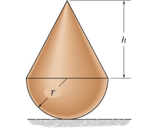 Solved A cone is attached to the hemisphere as shown in Take | Chegg.com